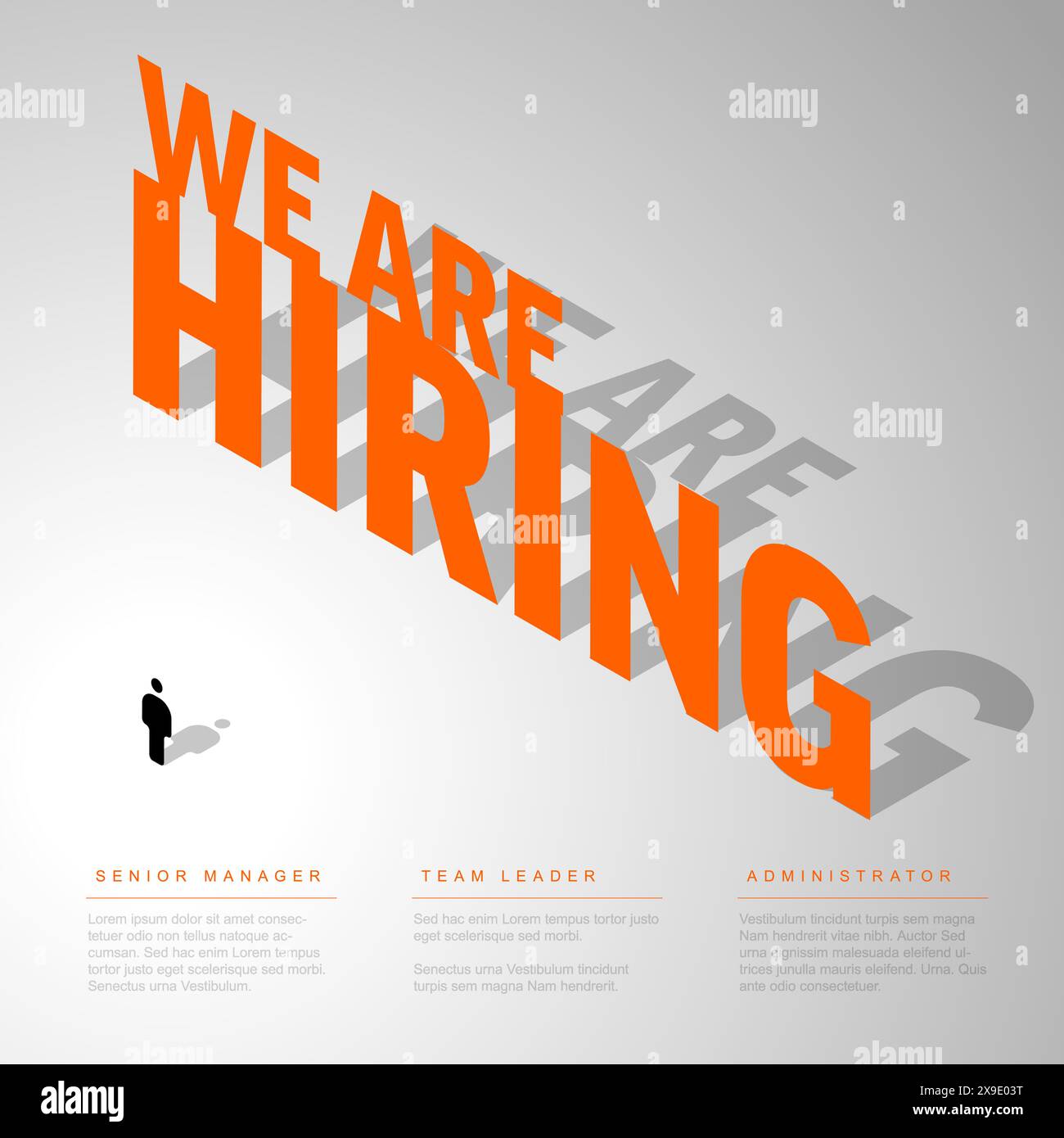 We are hiring minimalistic flyer banner header social media post ...