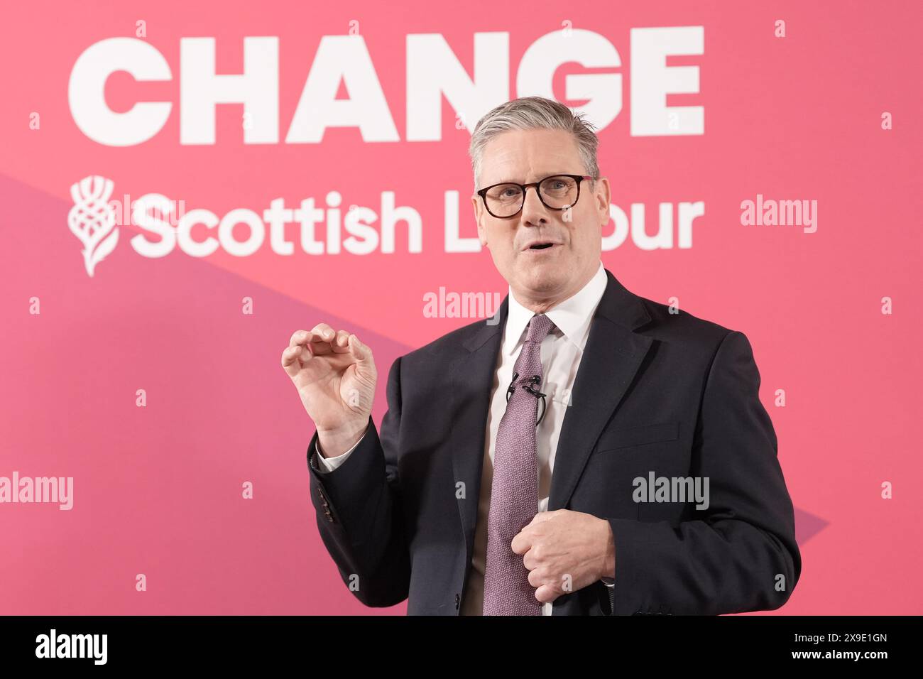 Labour Party leader Sir Keir Starmer at a launch event for Labour's six ...