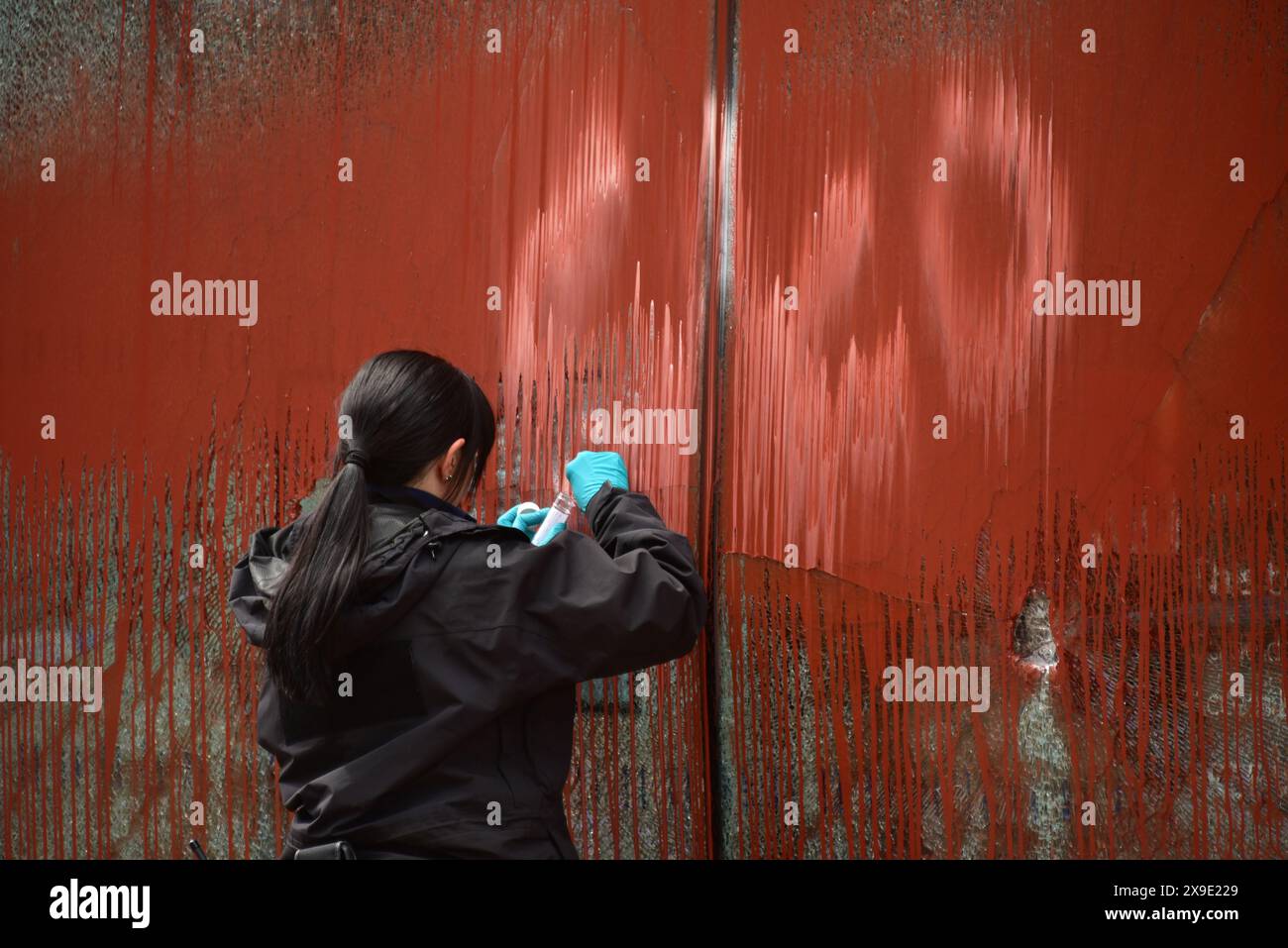 Barclays Bank, Market Street, central Manchester, UK, glass frontage ...