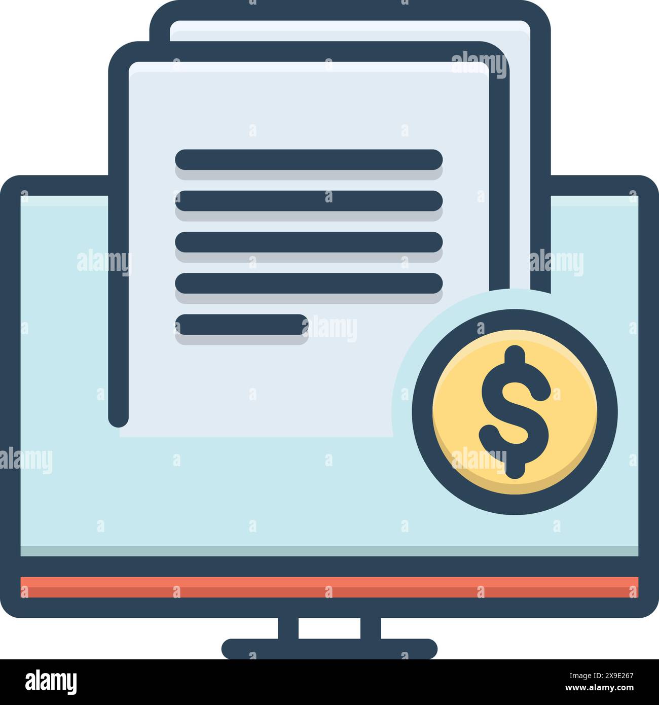 Icon for invoicing,receipt Stock Vector Image & Art - Alamy