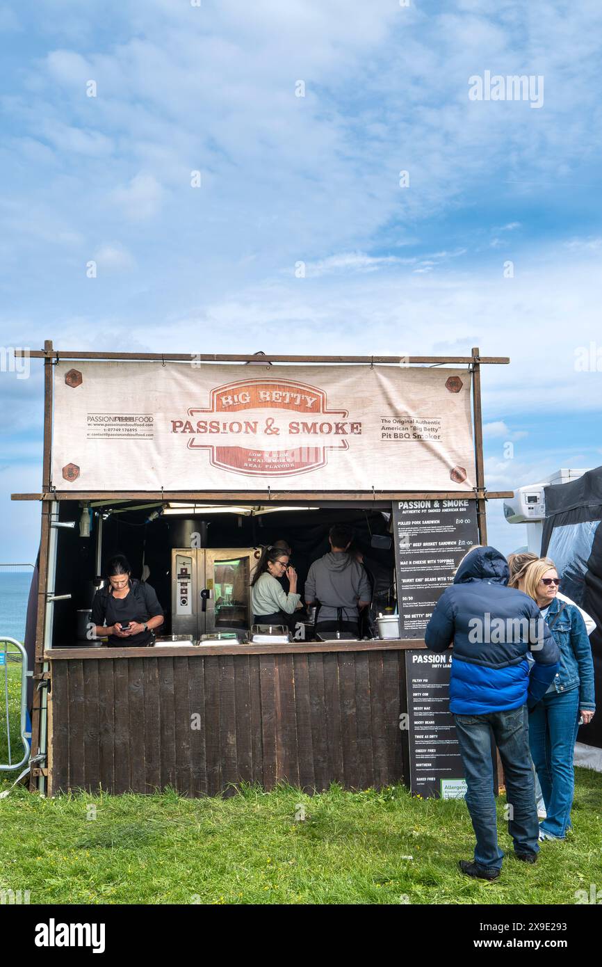 Big Betty barbeque food stall at the Cornwall Street Food festival in ...