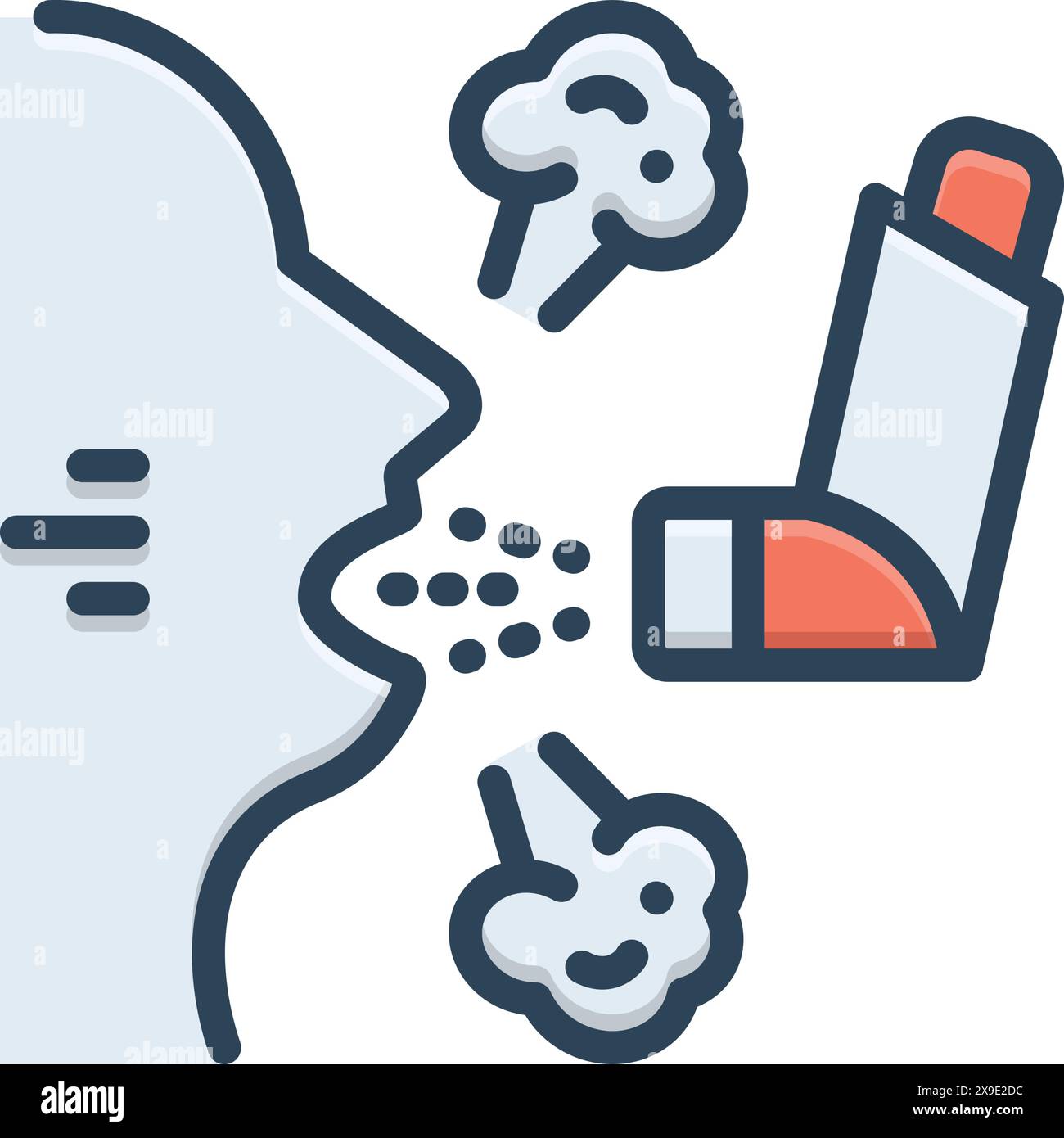 Icon for inhalation,breathing Stock Vector Image & Art - Alamy