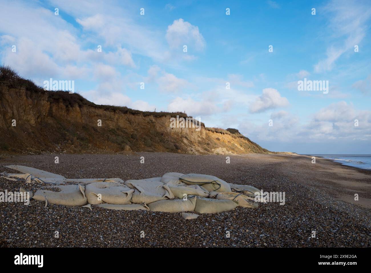 Coastal erosion Thorpeness Suffolk England Stock Photo - Alamy
