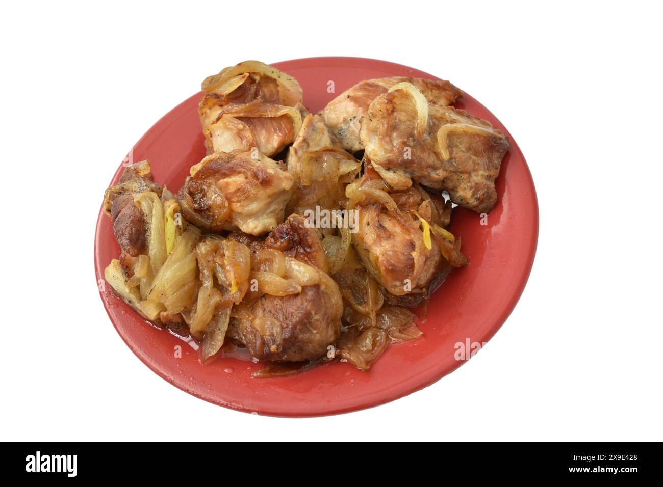 Delicious fried grilled meat Cut Out Stock Images & Pictures - Alamy