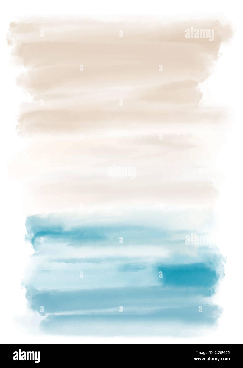 Hand painted beach themed watercolour abstract background design Stock ...