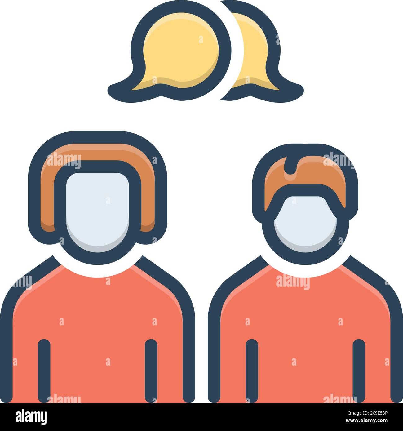 Conversation and discourse Stock Vector Images - Alamy