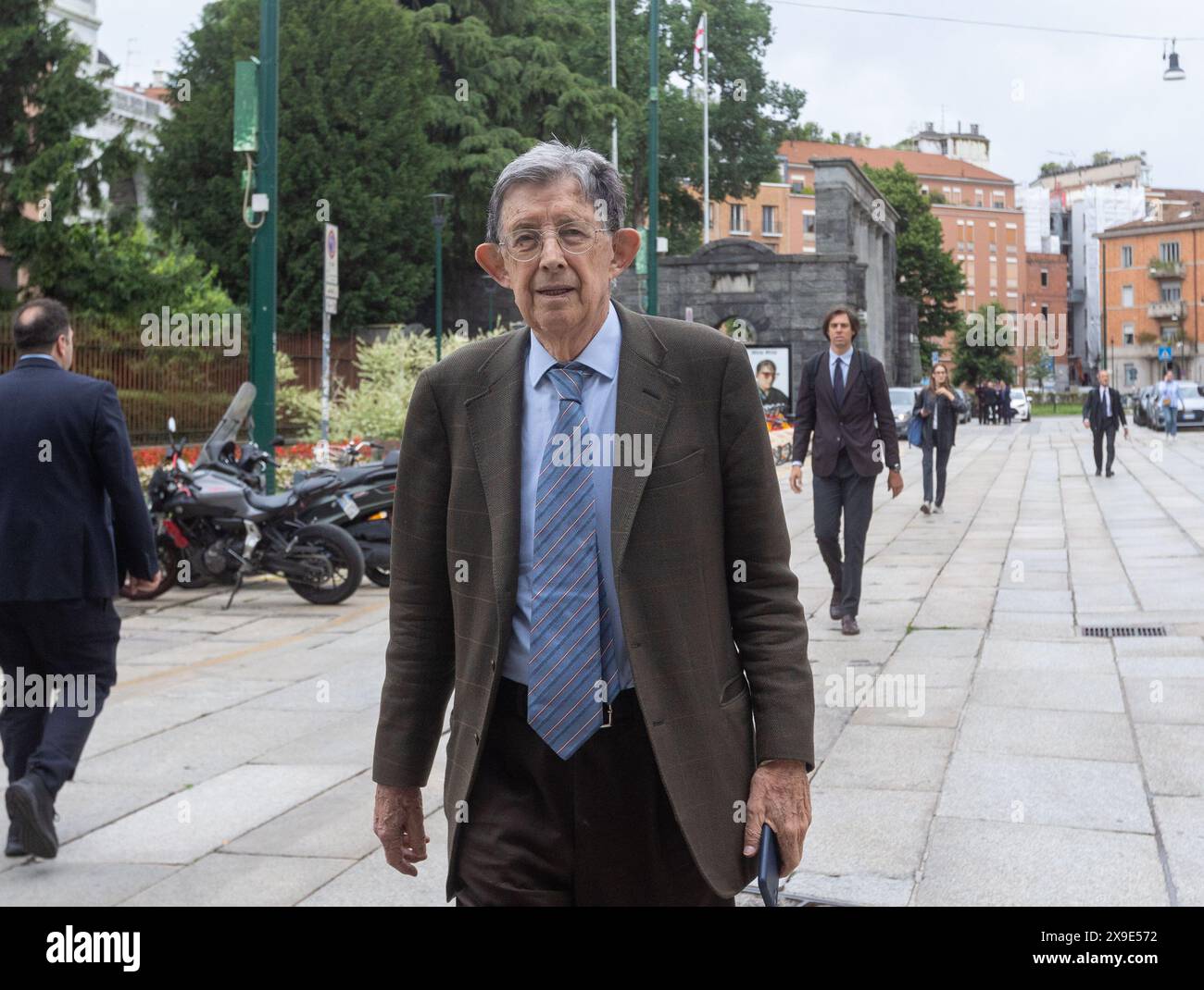 Milano, Italia. 31st May, 2024. Piero Giarda alla Commemorazione del ...