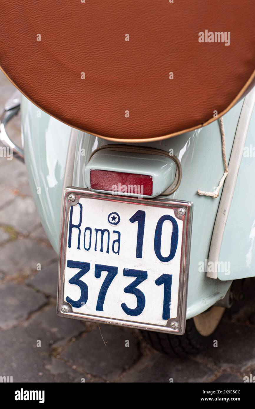Vespa moped, Rome, Italy Stock Photo - Alamy