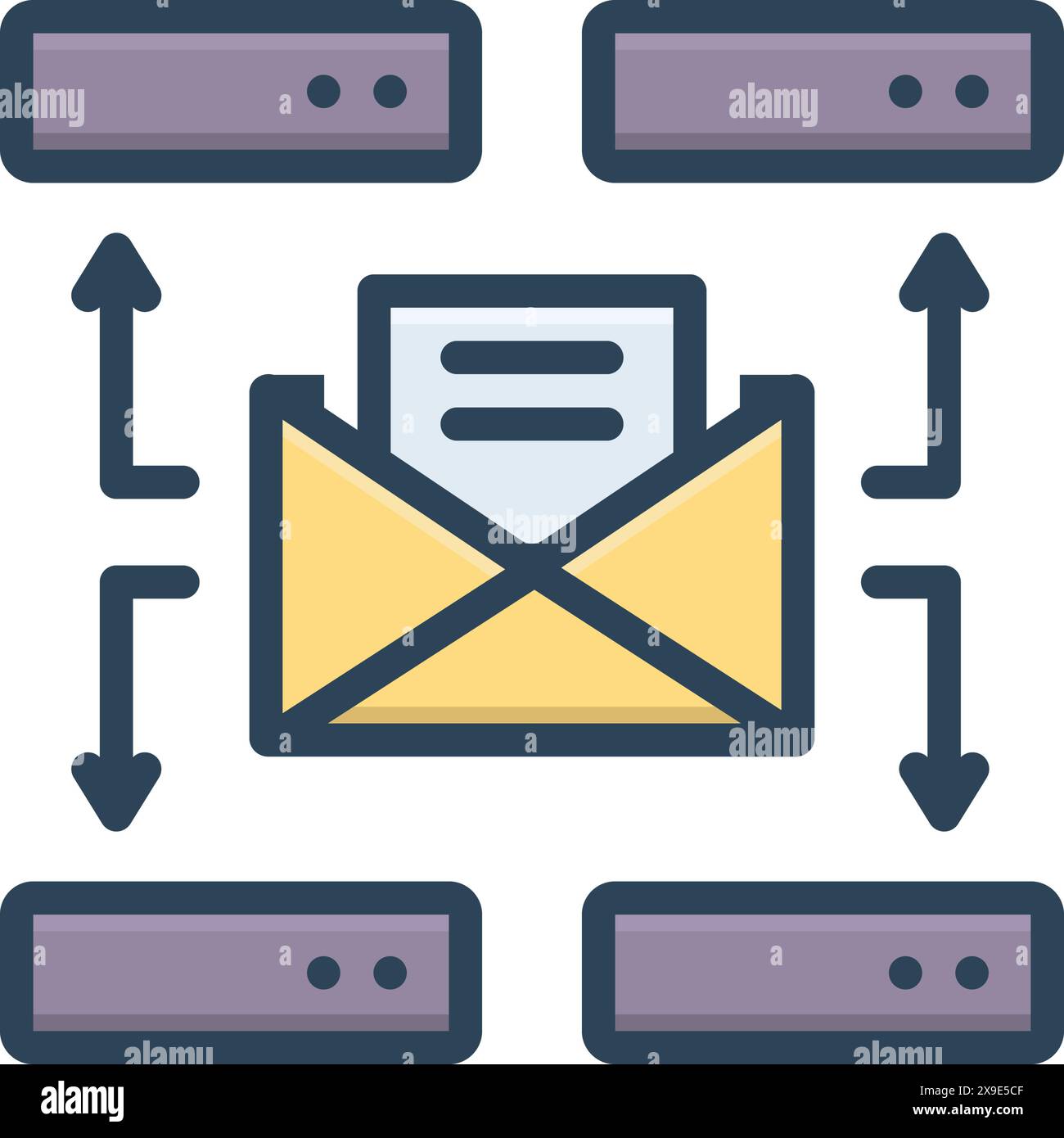 Icon for mailserver,connectivity Stock Vector Image & Art - Alamy
