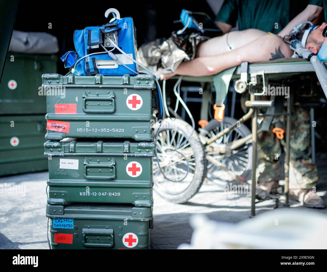 Pabrade, May 29, 2024. Pabrada, Litauen. 29th May, 2024. Medical ...