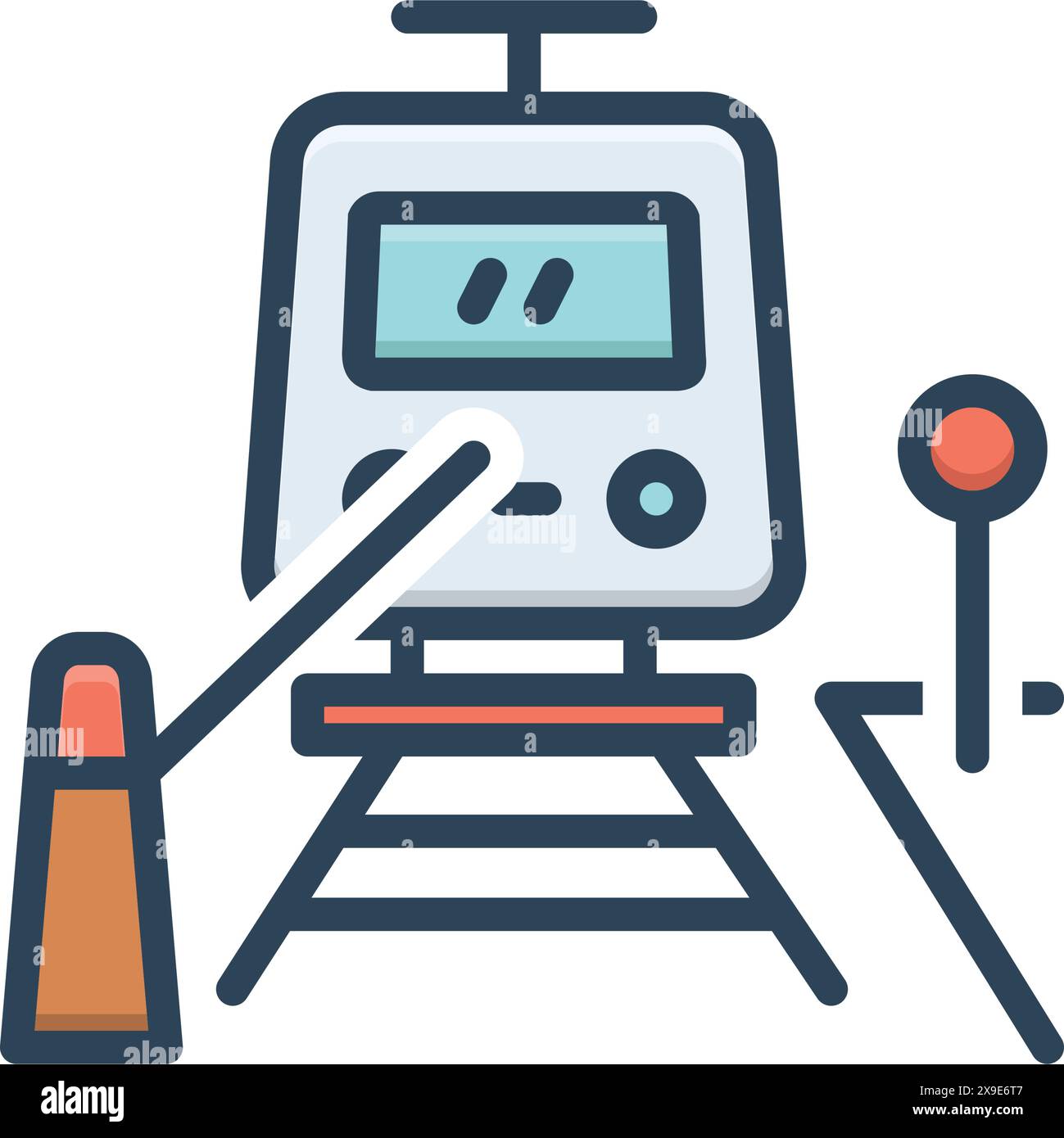 Icon for railway,crossing Stock Vector Image & Art - Alamy