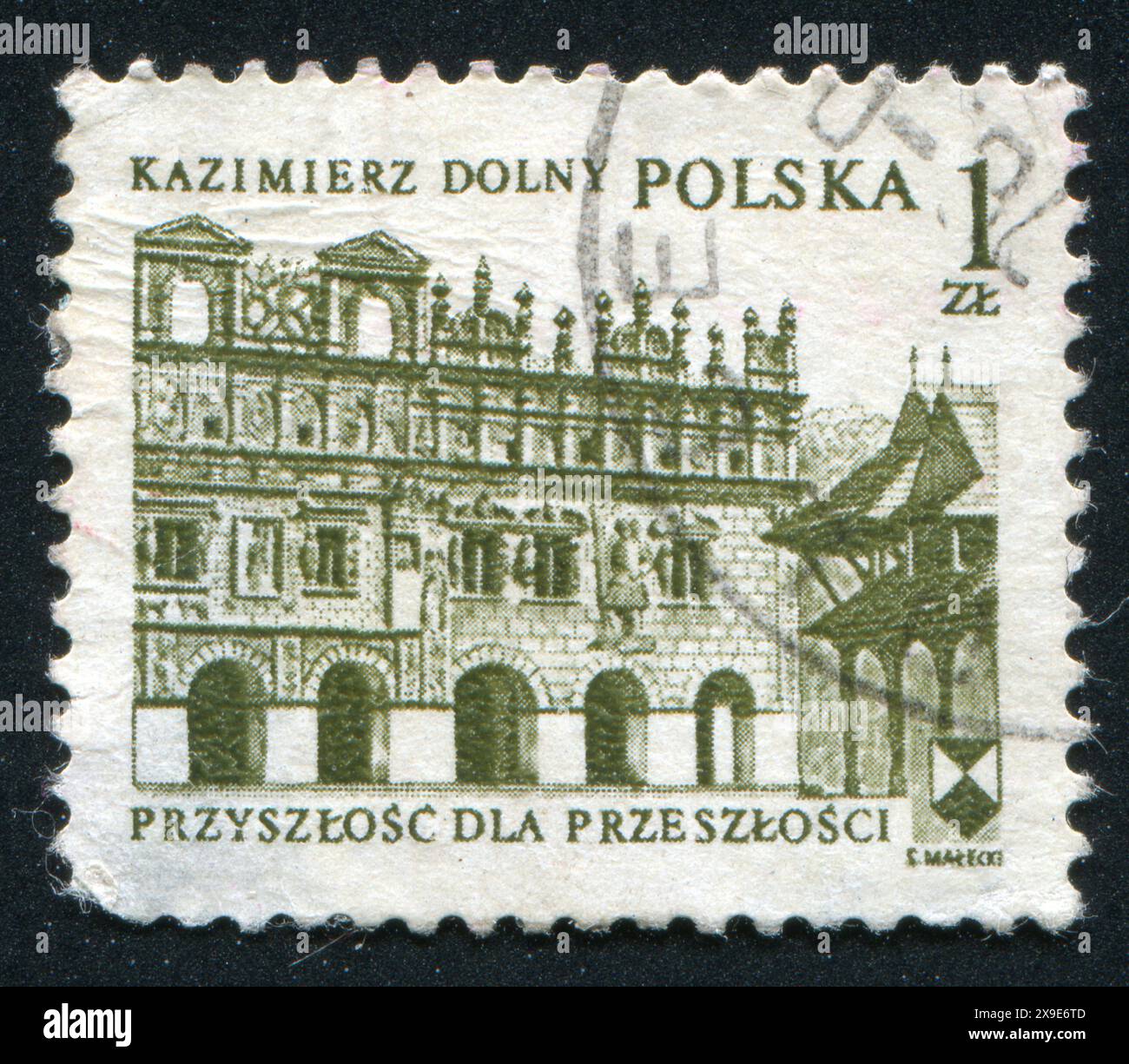 Poland stamp castle hi-res stock photography and images - Alamy