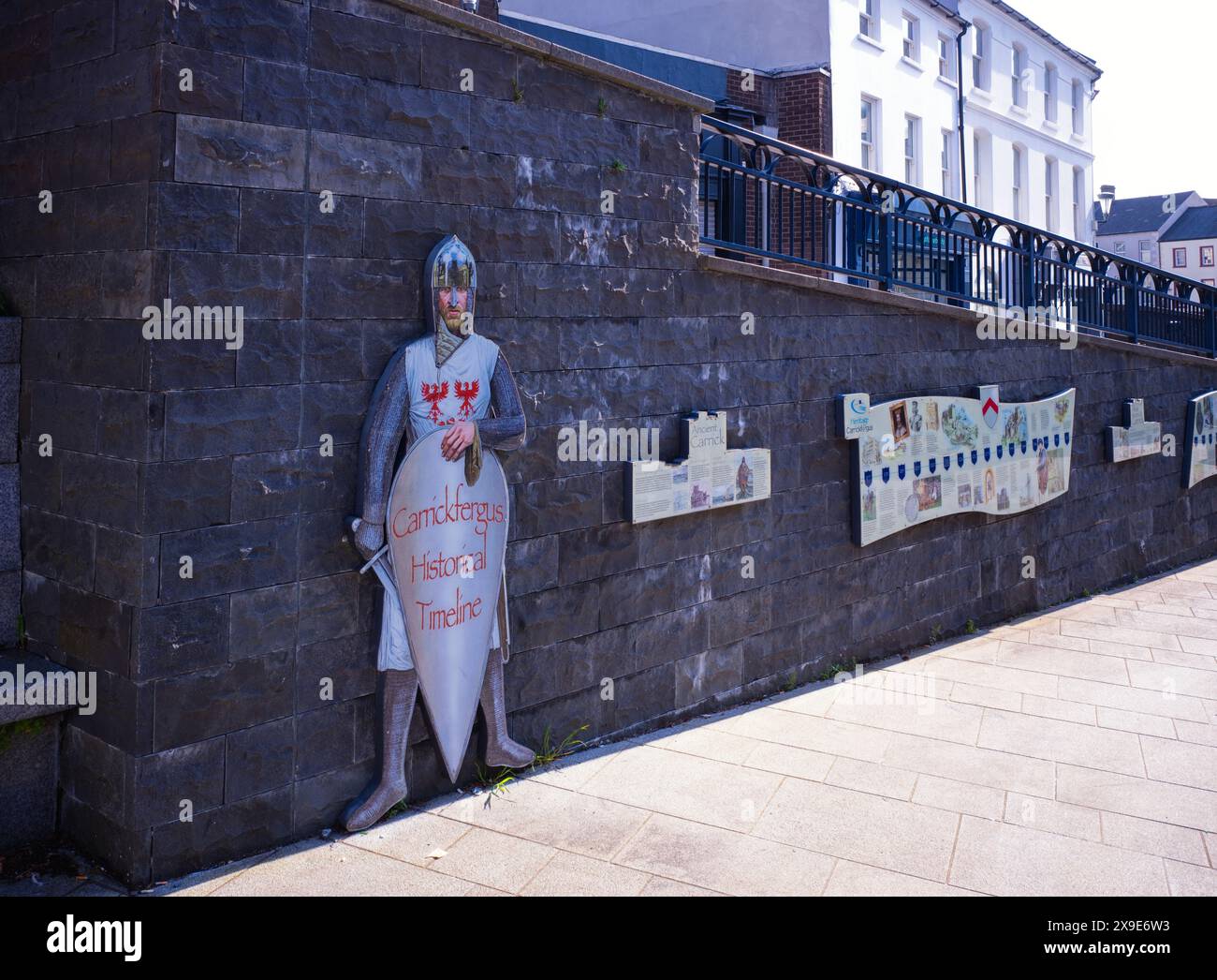 Graphic wall hanging historical timeline of Carrickfergus, Northern ...