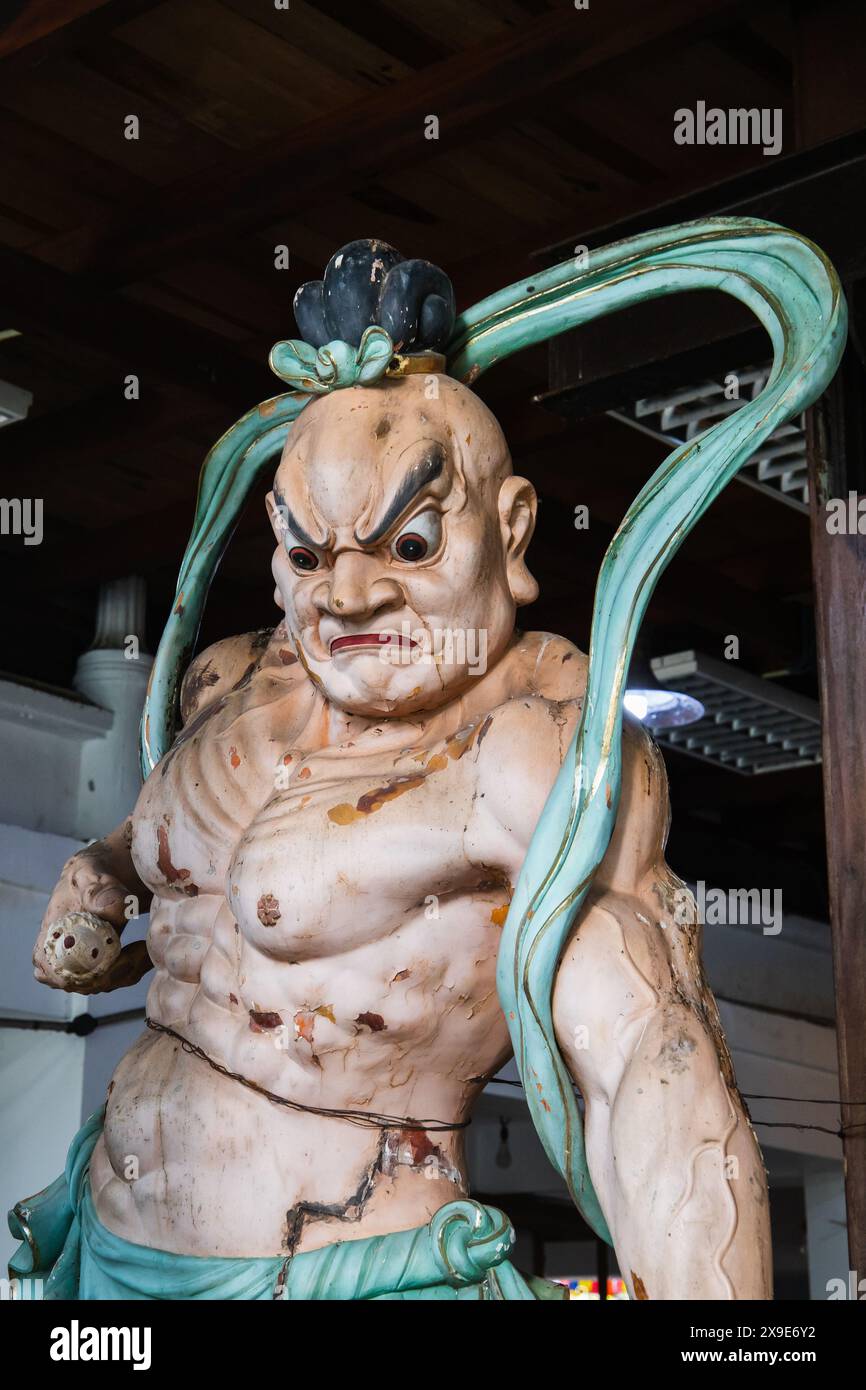 Kongo Rikishi statue of Gangaramaya Temple. They are two wrathful and ...