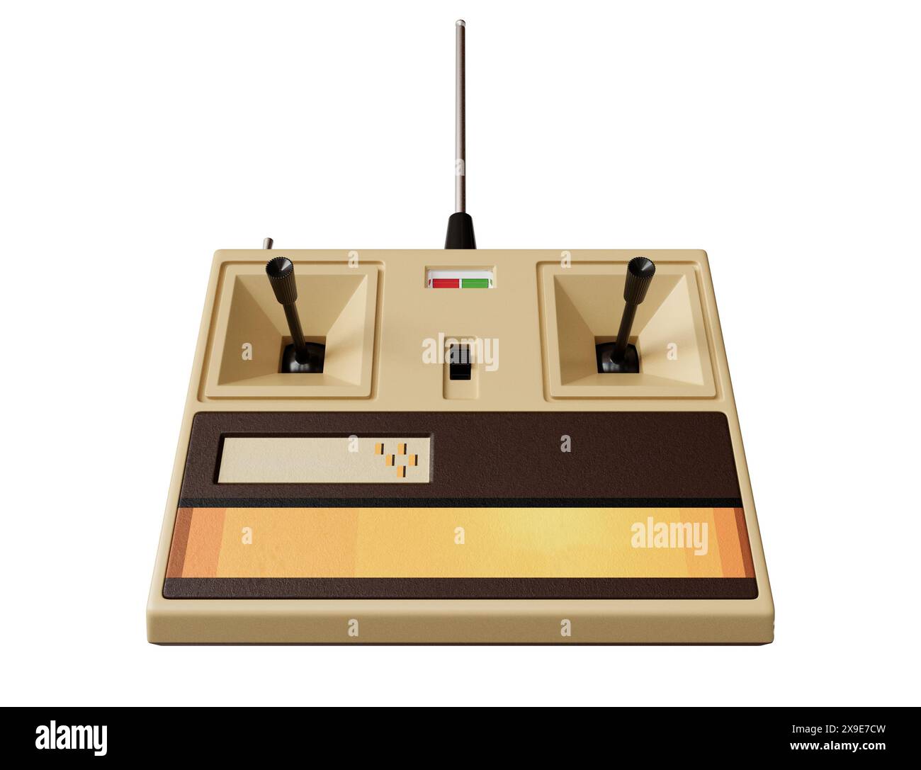 A generic vintage eighties model airplane remote control with an ...