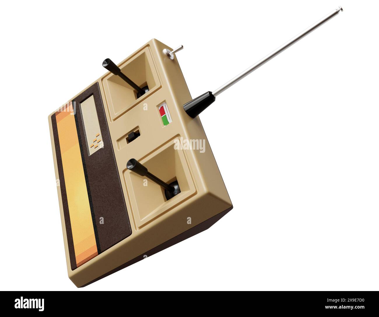 A generic vintage eighties model airplane remote control with an ...