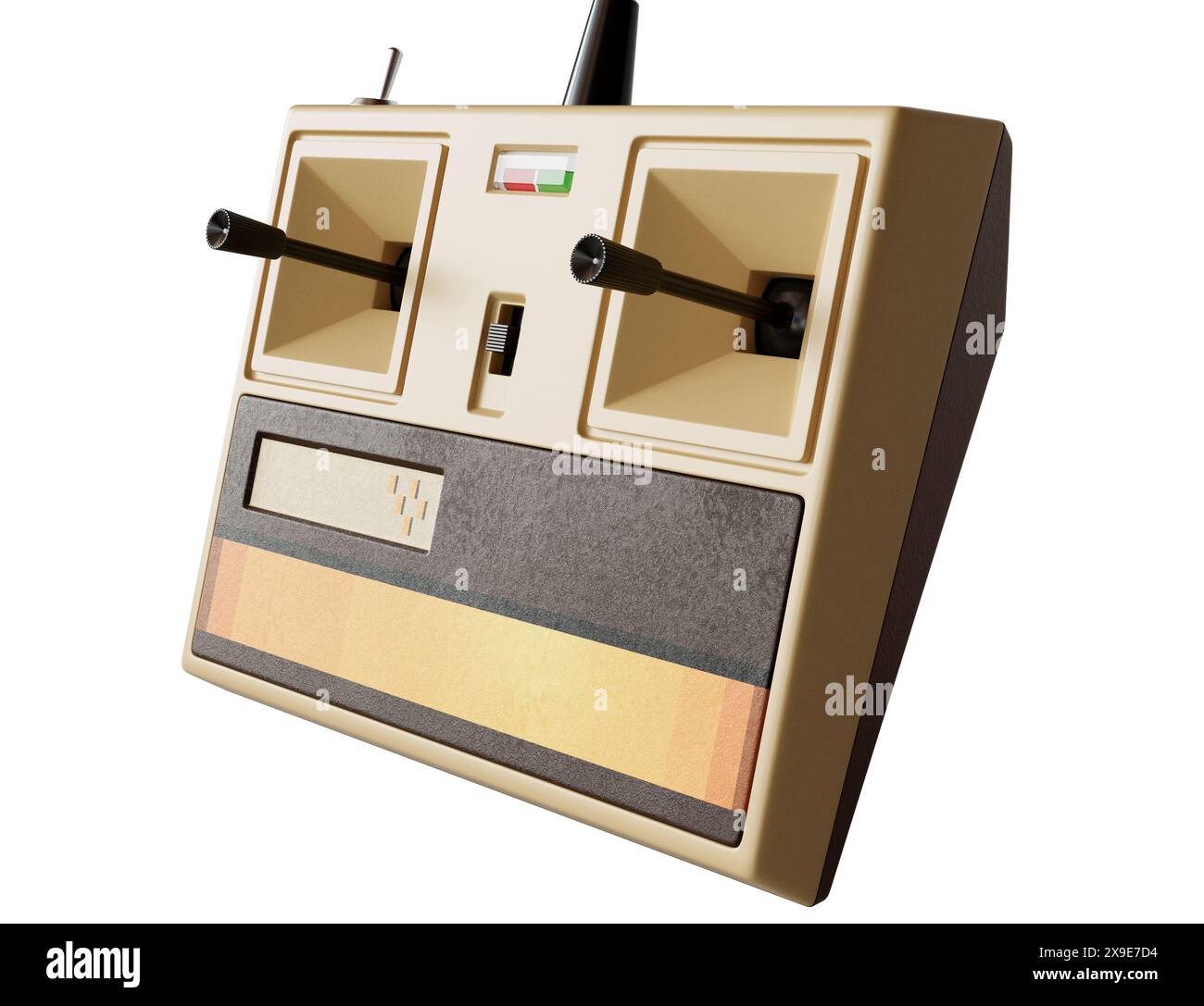 A generic vintage eighties model airplane remote control with an ...