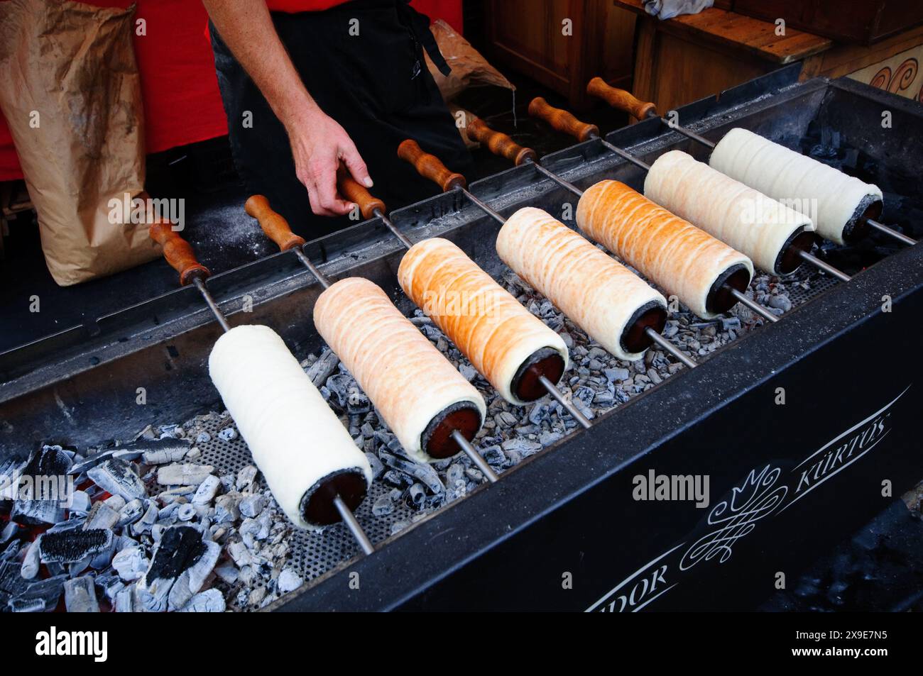 Hungarian Kurtos Kalacs Stock Photo - Alamy