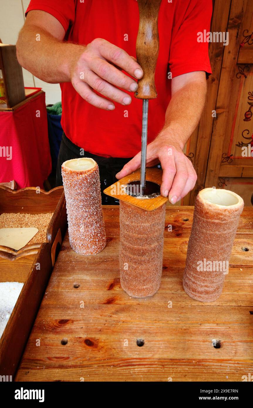 Hungarian Kurtos Kalacs Stock Photo - Alamy