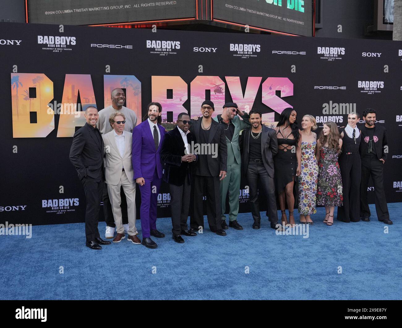 Los Angeles, USA. 30th May, 2024. (L-R) BAD BOYS: RIDE OR DIE Cast ...