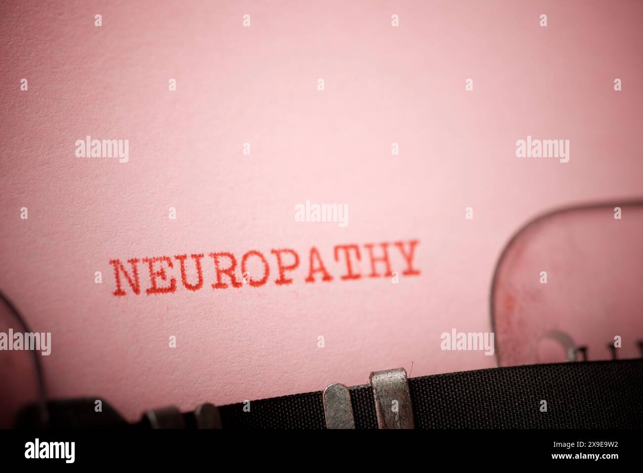 neuropathy word written with a typewriter Stock Photo - Alamy