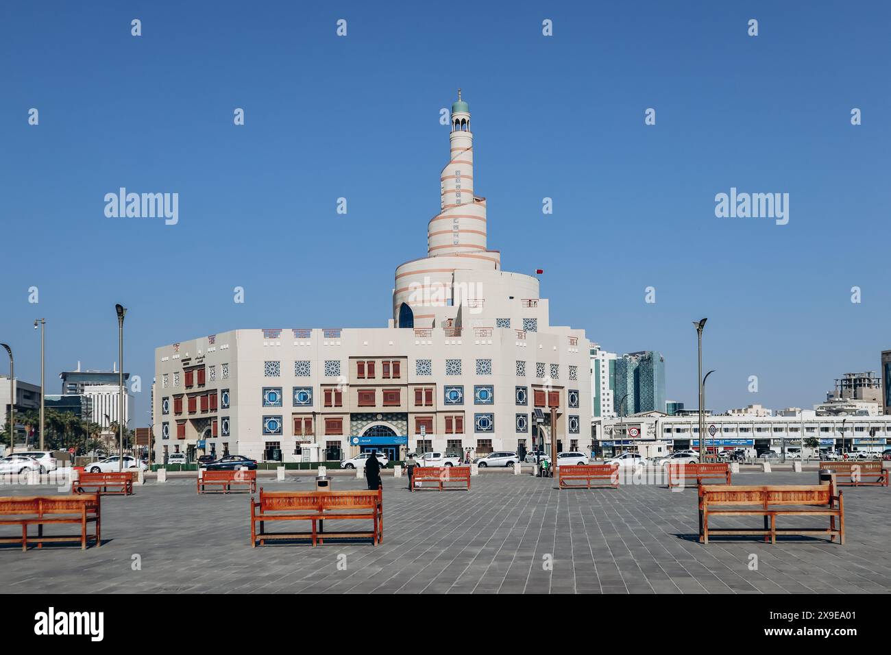 Doha, Qatar - 1 May 2024: Fanar, Qatar Islamic Cultural Centre, Spiral ...