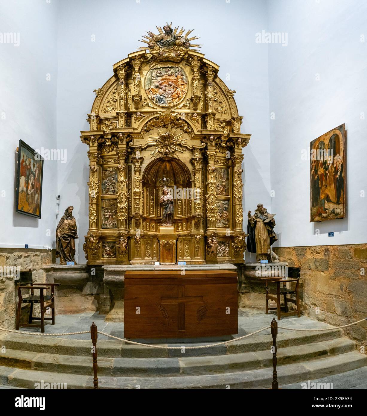Astorga, Spain - 12 April, 2024: view of the Chapel of Saint Marina ...