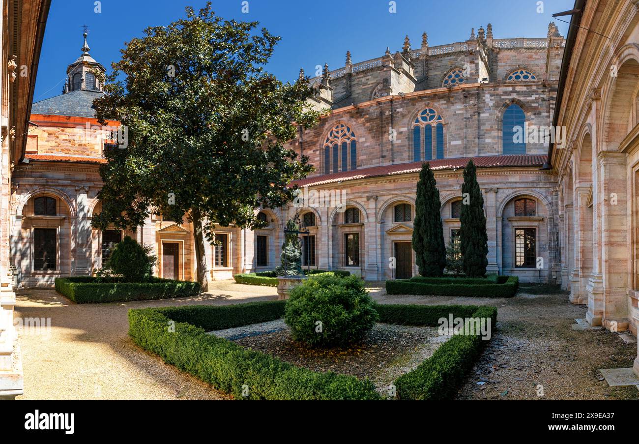 Astorga, Spain - 12 April, 2024: view of the cloister and inner ...