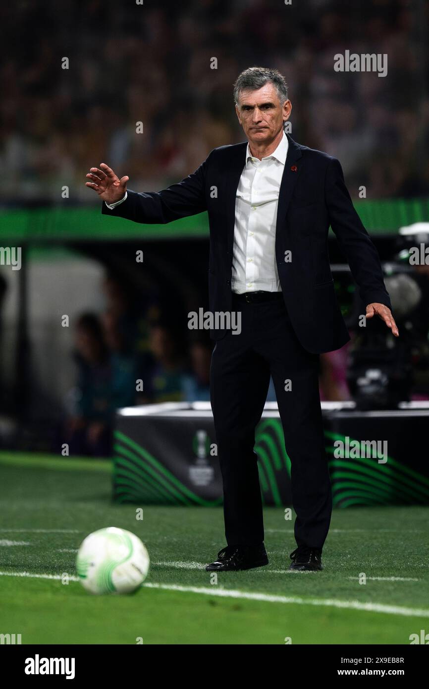 Athens, Greece. 29 May 2024. Jose Luis Mendilibar, head coach of ...