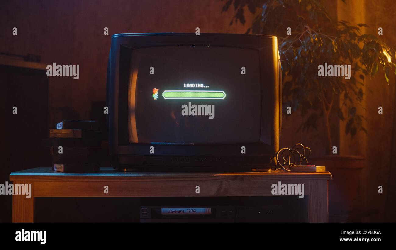 Animation video game screen start hi-res stock photography and images ...