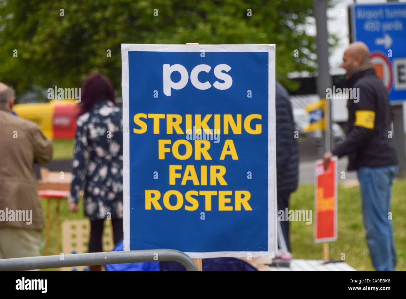London, UK. 31st May 2024. Members of PCS (Public and Commercial ...