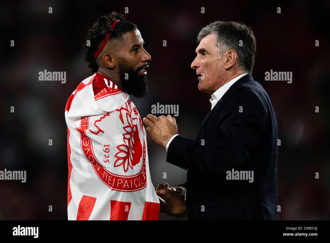 Athens, Greece. 29 May 2024. Jose Luis Mendilibar, head coach of ...