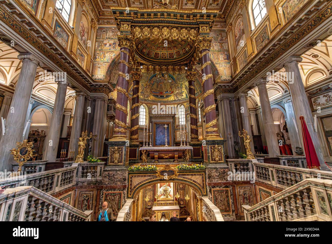 The Apse with mosaics of The Coronation Of The Virgin inside The ...