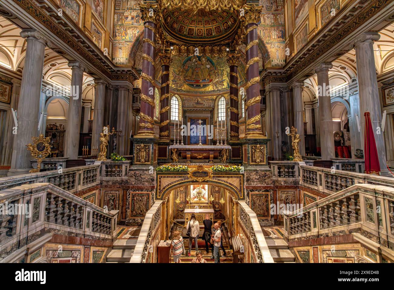 The Apse with mosaics of The Coronation Of The Virgin inside The ...