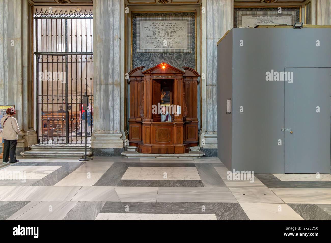 Confessional of a church hi-res stock photography and images - Alamy