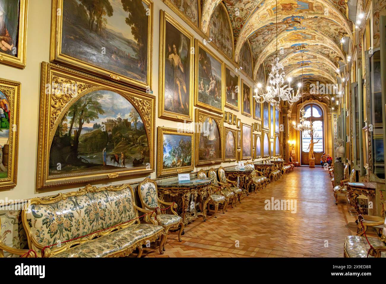 The richly decorated First Wing lined with art works and paintings ...