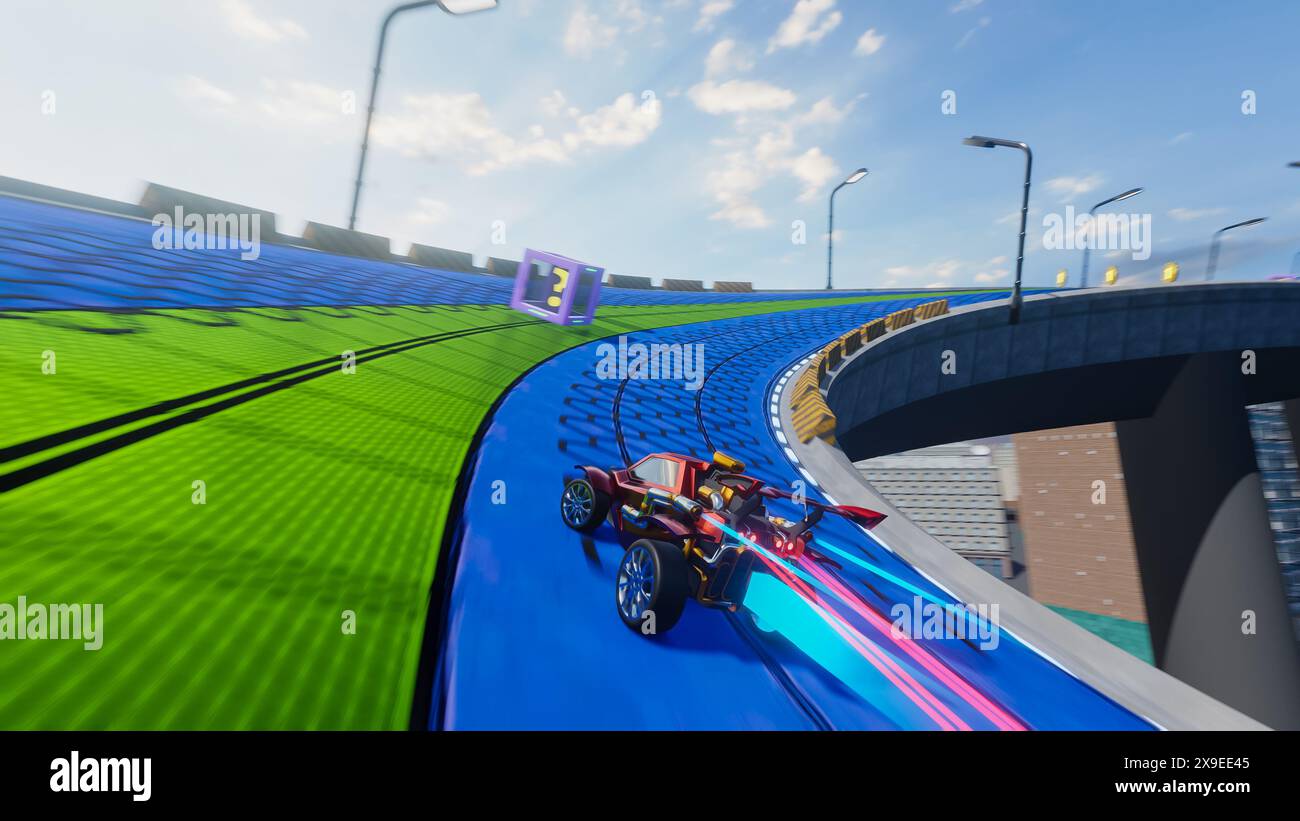 Sports car racing 3d video hi-res stock photography and images - Alamy