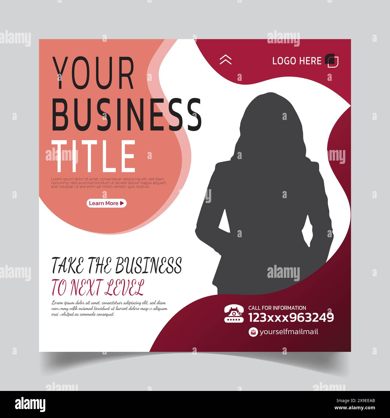 Creative agency social media post design template or corporate business ...