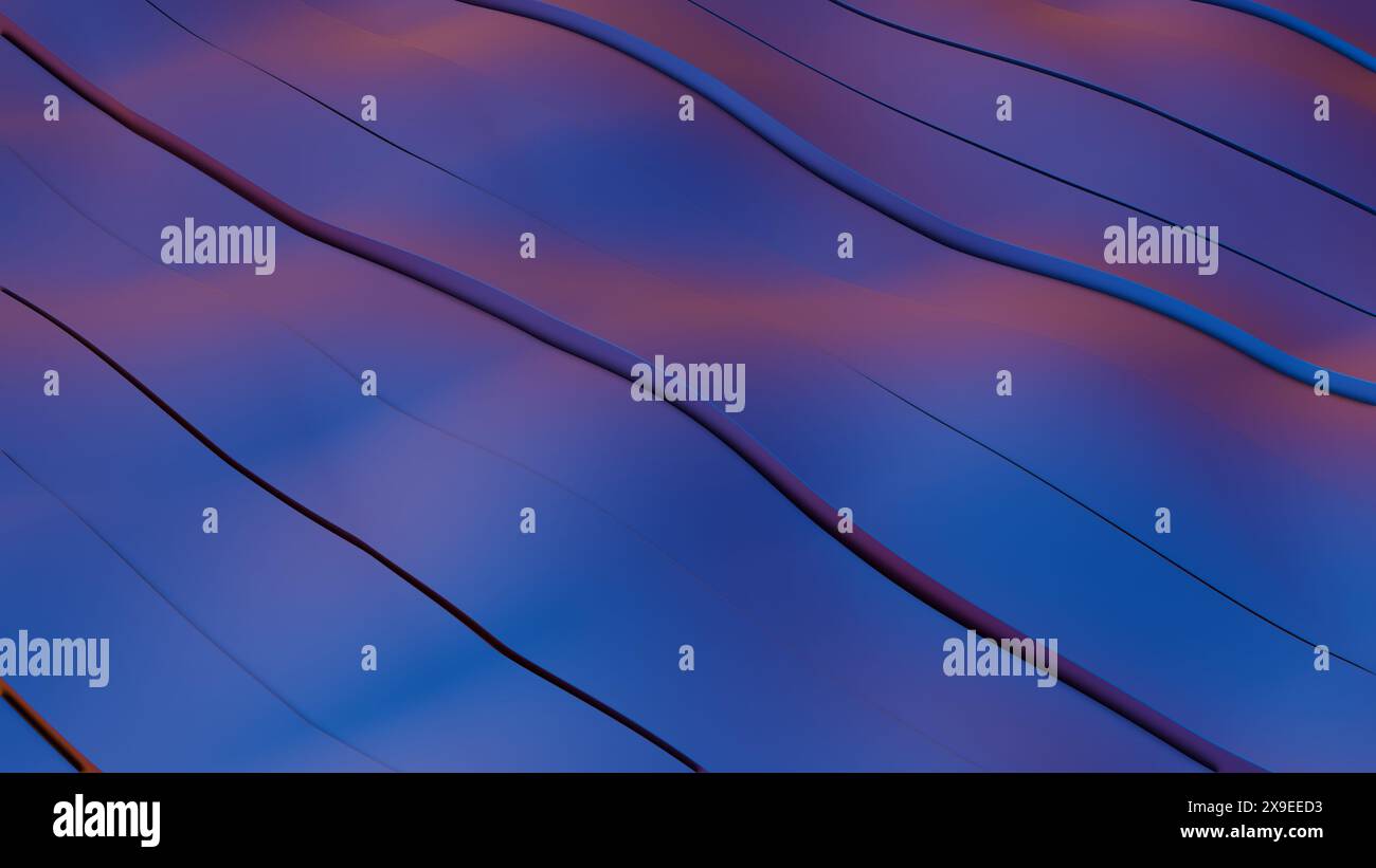 Flowing Waves: Abstract Gradient Curves Stock Photo - Alamy