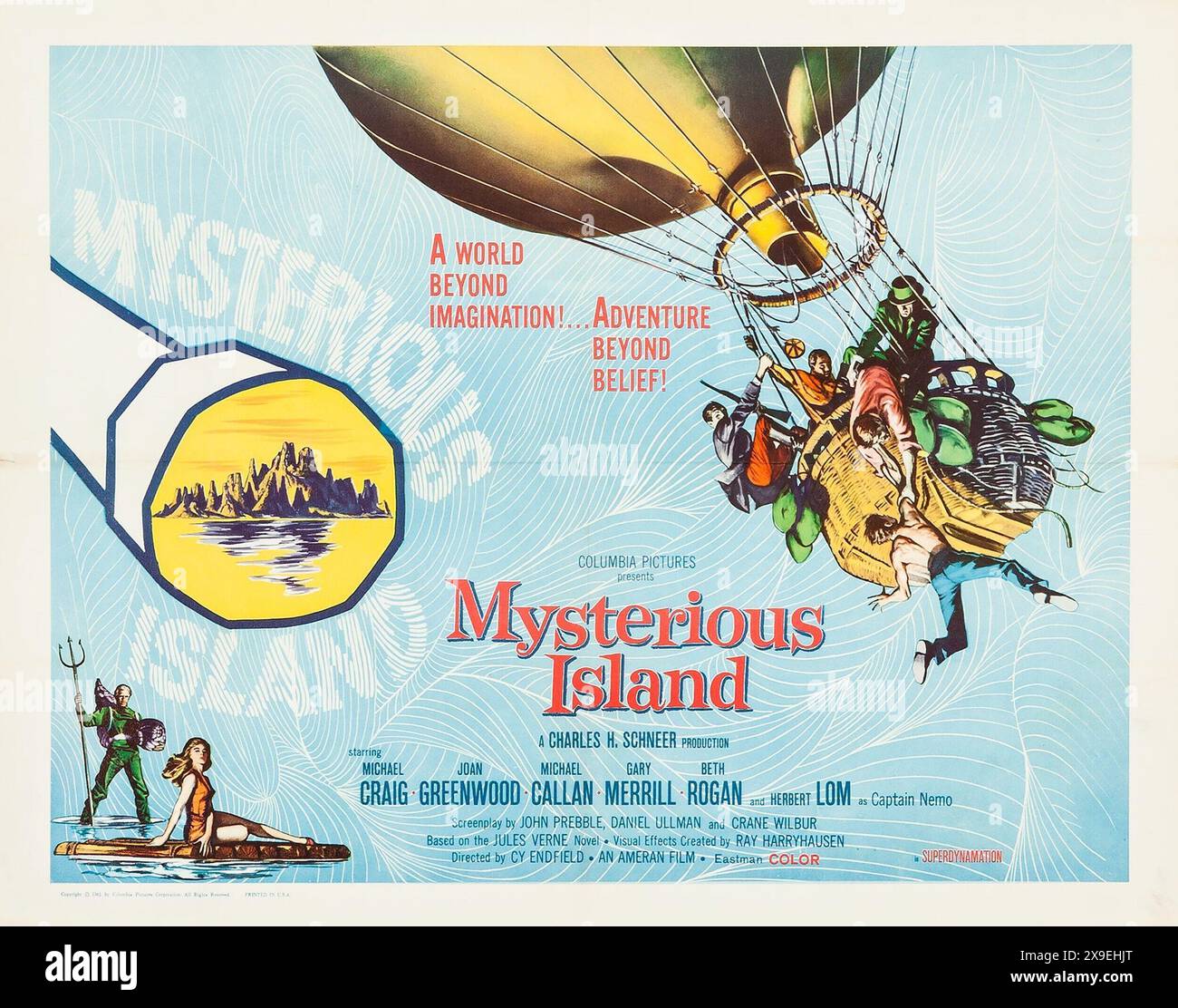 MYSTERIOUS ISLAND (1961), directed by CY ENDFIELD. Credit: COLUMBIA ...
