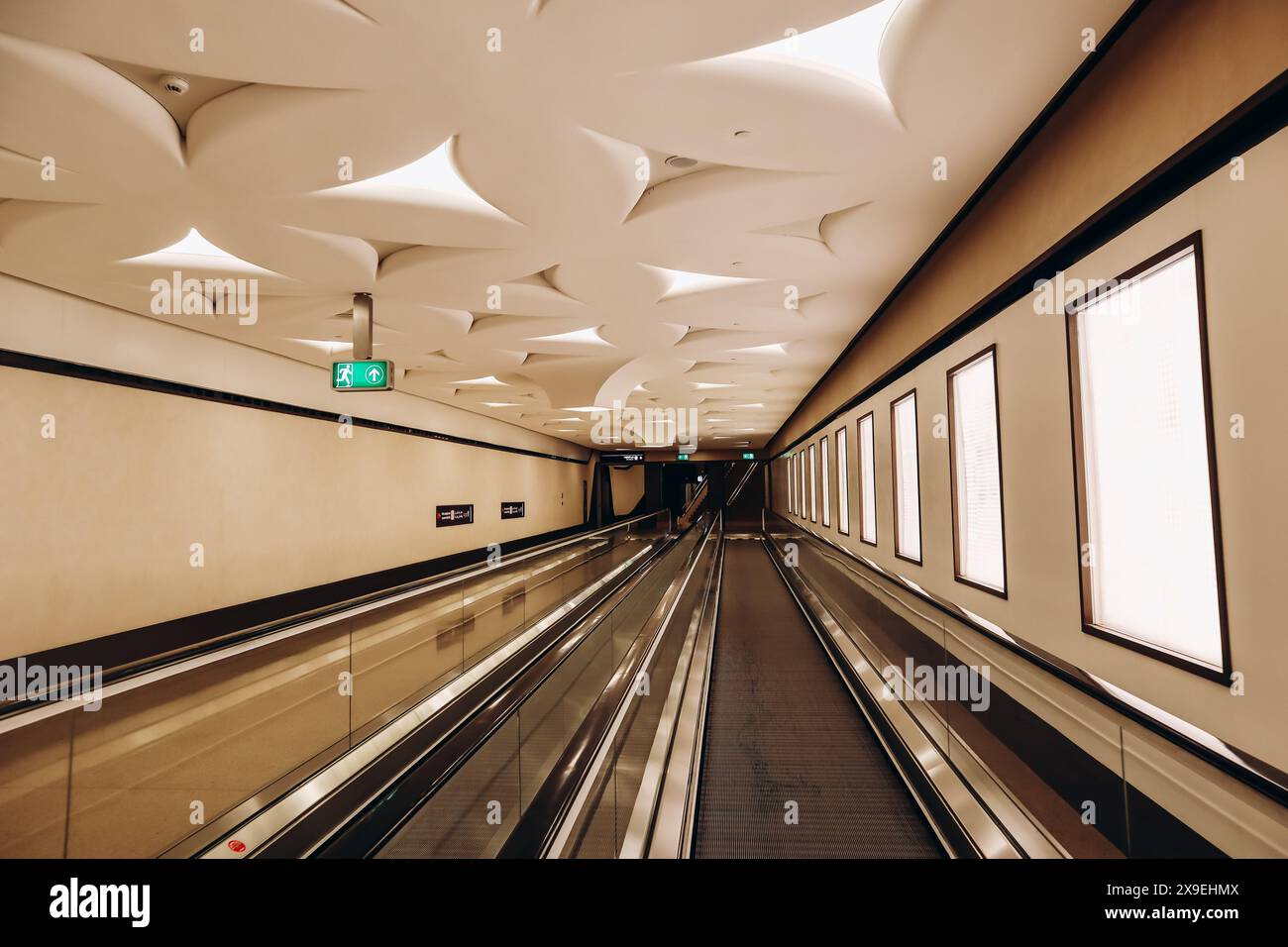 Doha, Qatar - 1 May 2024: Inside the subway in Doha, Qatar Stock Photo ...