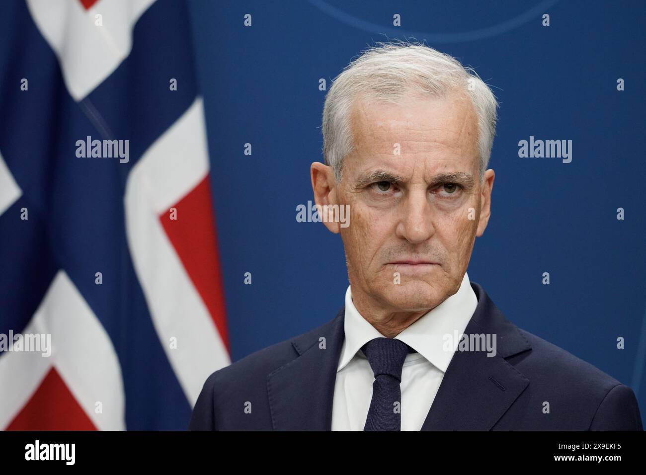 Stockholm, Sweden 20240531. Norwegian Prime Minister Jonas Gahr Store ...