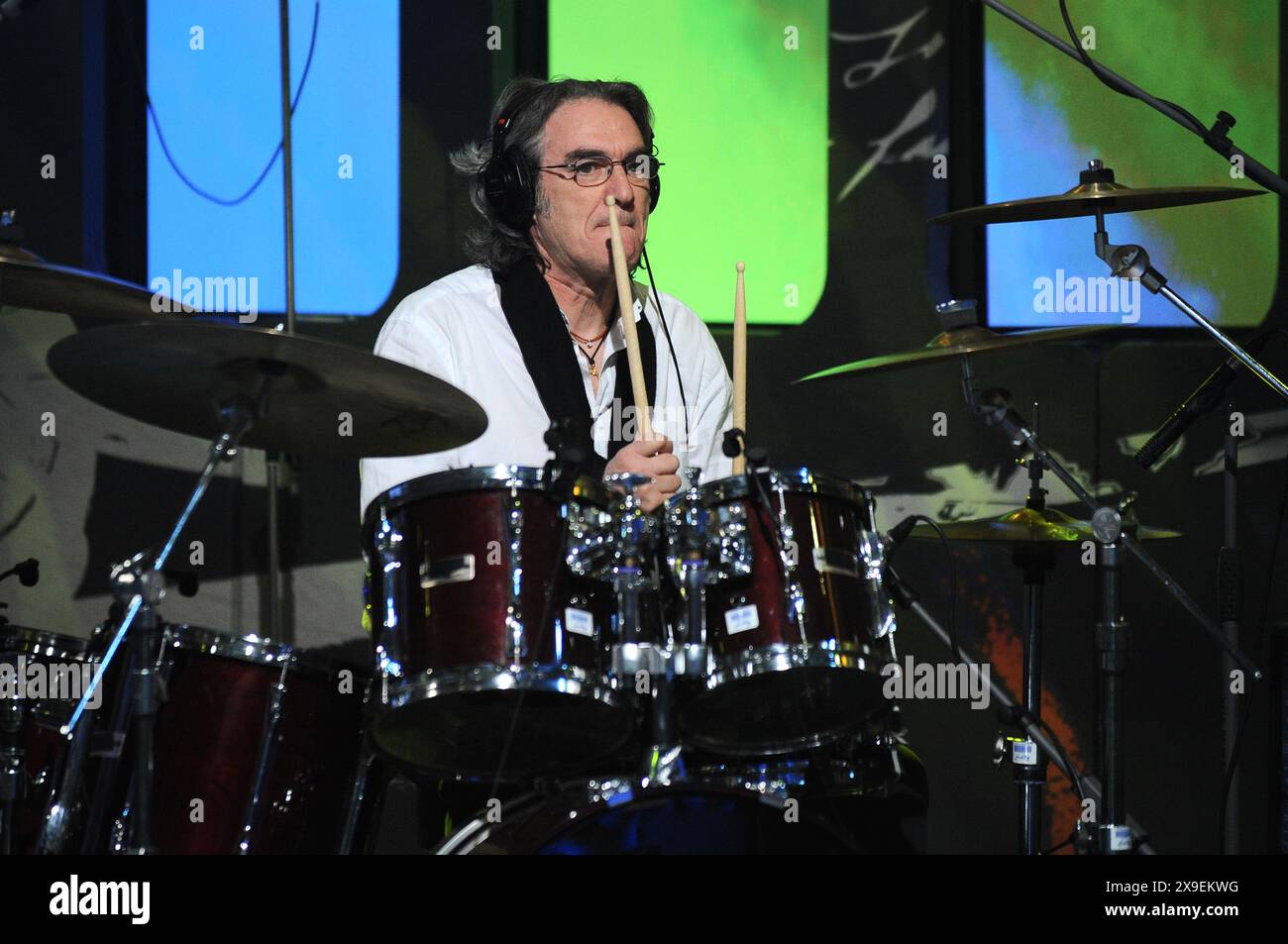 Milan Italy 29/11/2008:Giancarlo Golzi,drummer of the Matia Bazar ...