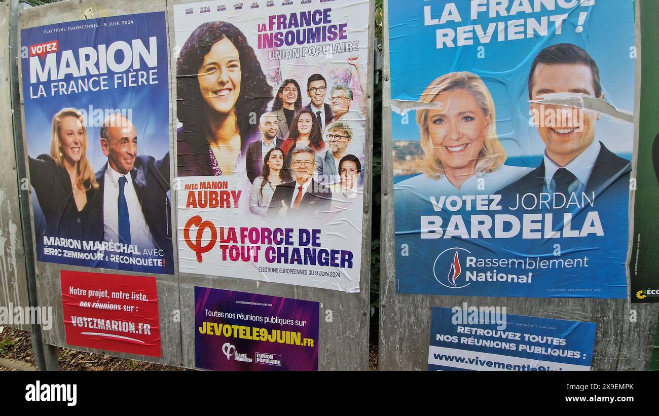 Campaign for 2024 elections to the European Parliament, Lyon, France ...