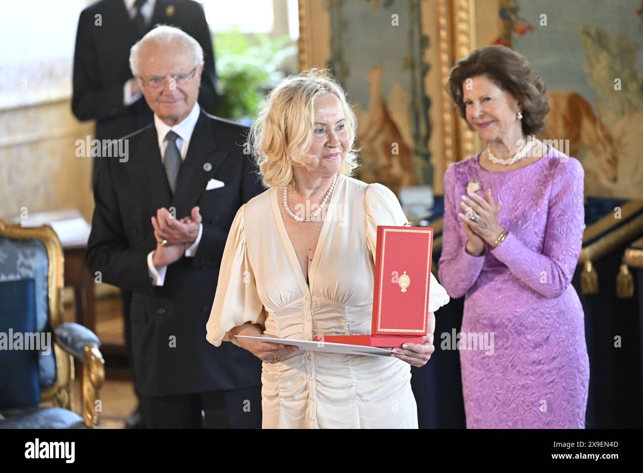Stockholm, Sweden. 31st May, 2024. King Carl XVI Gustaf and queen ...