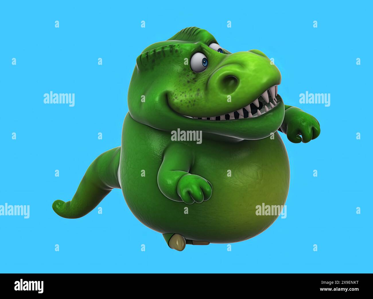 Fun 3D cartoon dinosaur dancing Stock Photo - Alamy