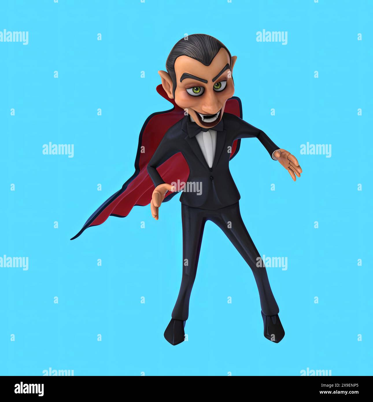 Fun 3D cartoon vampire dancing Stock Photo - Alamy