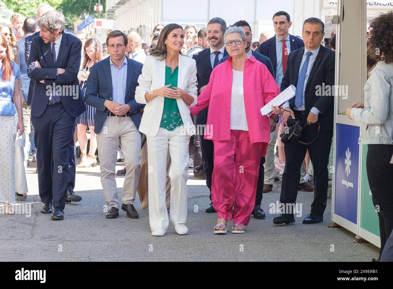 Queen Letizia Of Spain attends the opening of Madrid Book Fair 2024 at ...