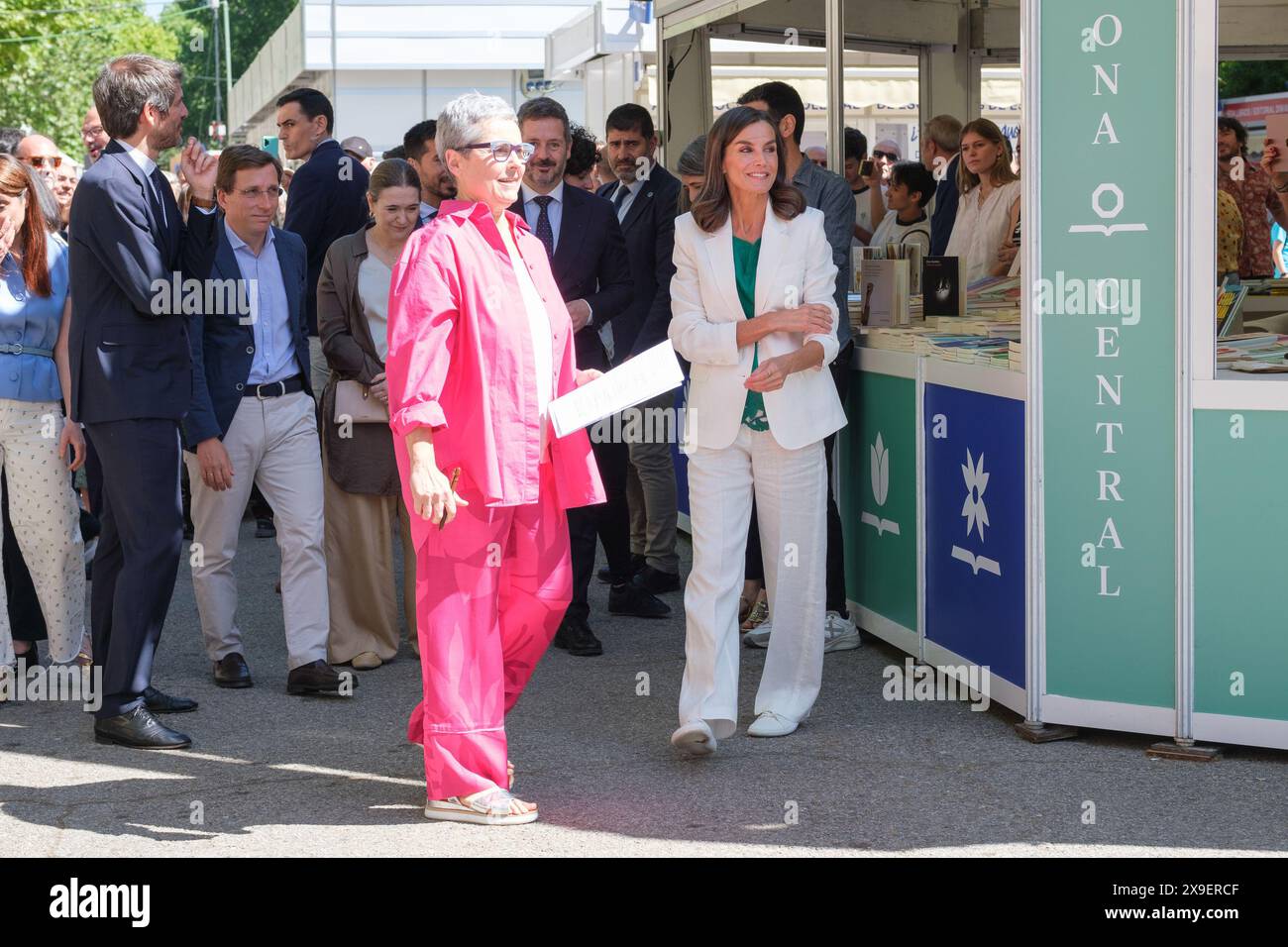 Queen Letizia Of Spain attends the opening of Madrid Book Fair 2024 at ...