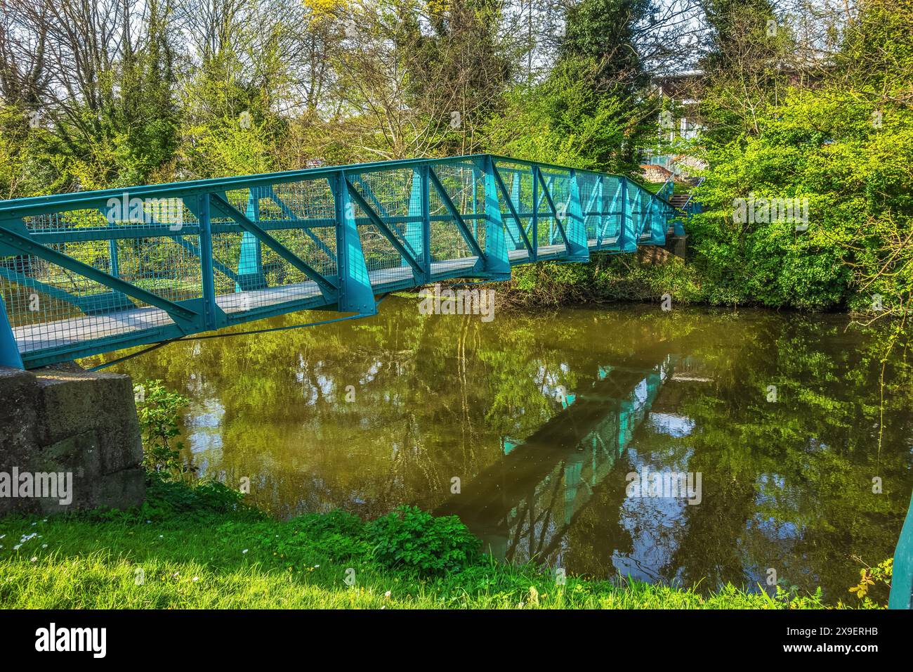 Holman's Field bridge crossing the Royal Military Canal taken in Hythe ...